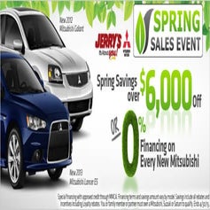 Spring Sales Event at Jerry's Mitsubishi in Baltimore, Maryland | PDF