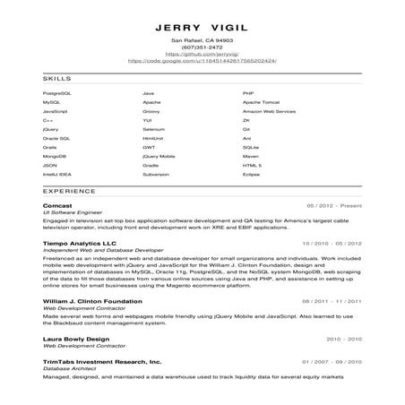 Resume jim yu | PDF