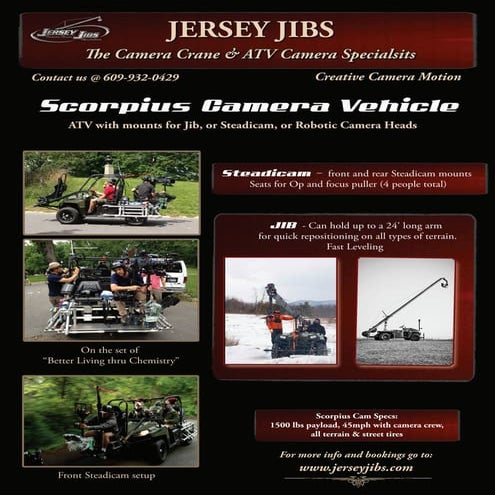 Jersey Jibs "Scorpius" ATV Camera Vehicle | PDF