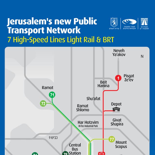 Jerusalem public transport map | PDF
