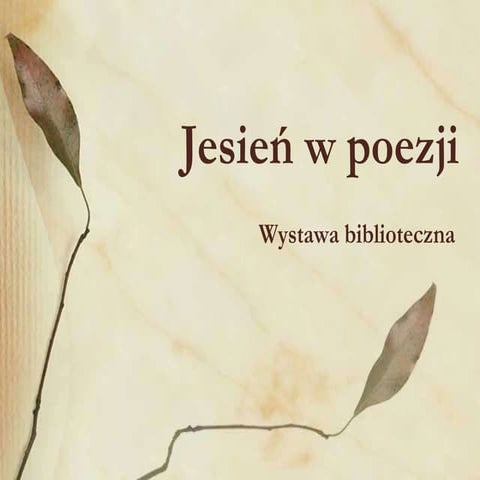 Jesien w poezji | PPTX