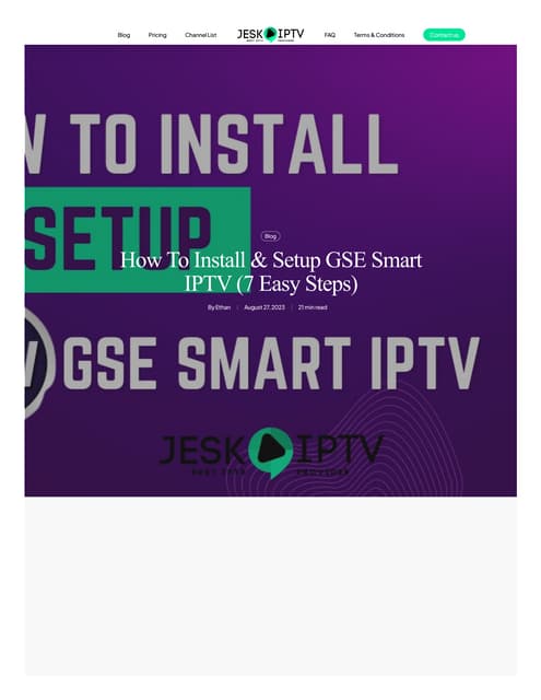 Set IPTV | PDF