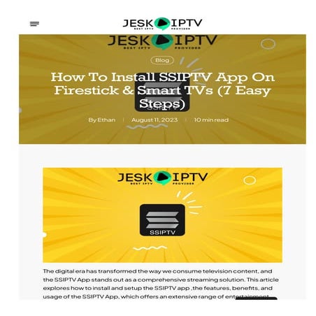 SSIPTV | PDF