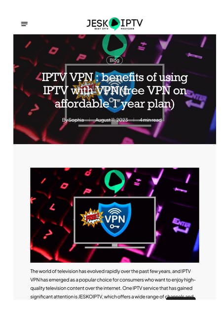 IPTV Service Provider | PDF