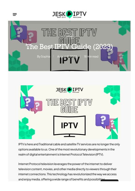 IPTV Service Provider | PDF