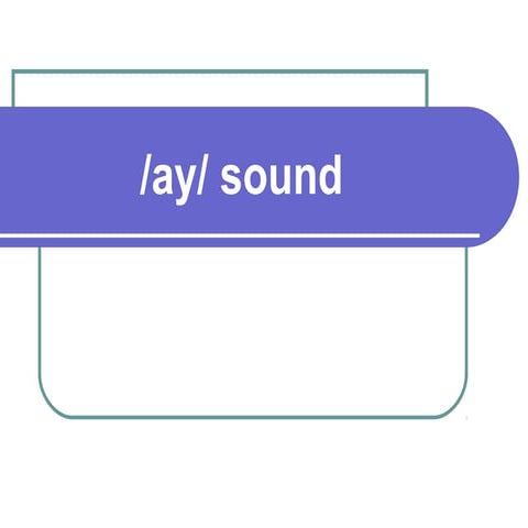 /ay/ sound | PPT