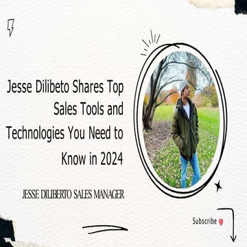Jesse Diliberto, Sales manager