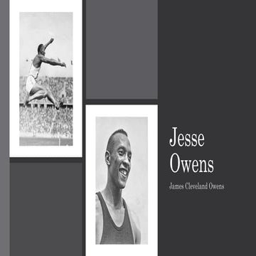 short presentation about Jesse Owens the GOAT | PPT