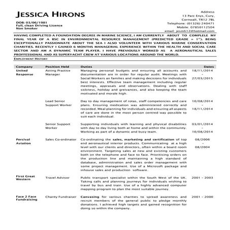 Jessica hirons cv 2016 | PDF