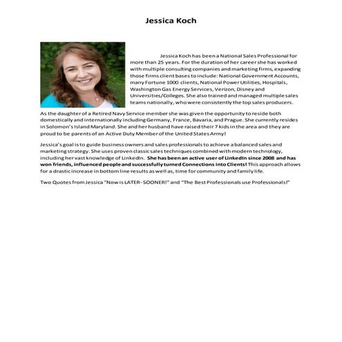 Jessica kochbio2017 6 | PDF