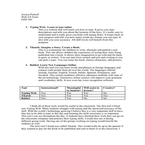 Workshop - USING THE ITOOLS FOR ENGLISH TEACHING | PPTX