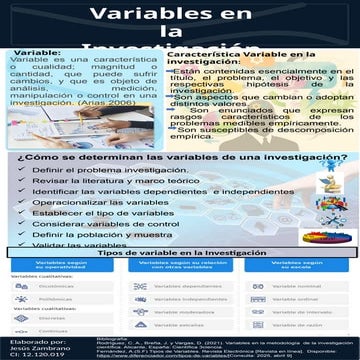 Infografía Variables de la Investigación | PPTX