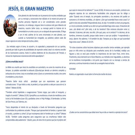 Un maestro como jesus | PPT