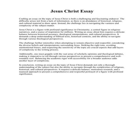 Jesus Christ Essay.pdf