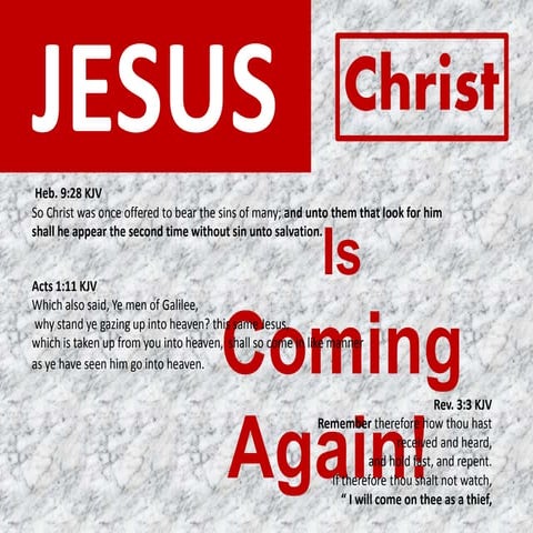 Jesus Christ is coming AGAIN! | PPTX