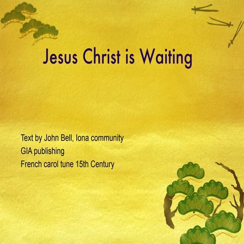 Jesus christ is waiting | PPS