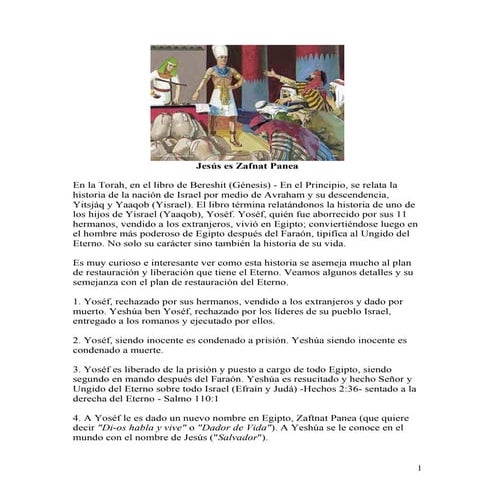 Jesus es Zafnat Panea | PDF