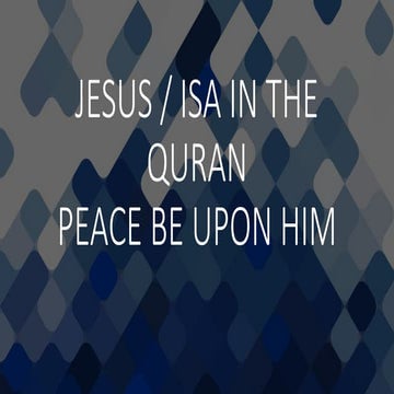 JESUS Isa AS prophet of Allah subhaan wa tala.pptx