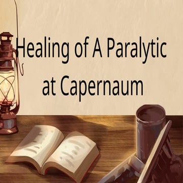 Jesus heals a paralytic man Emphasis Powerpoint | PPTX