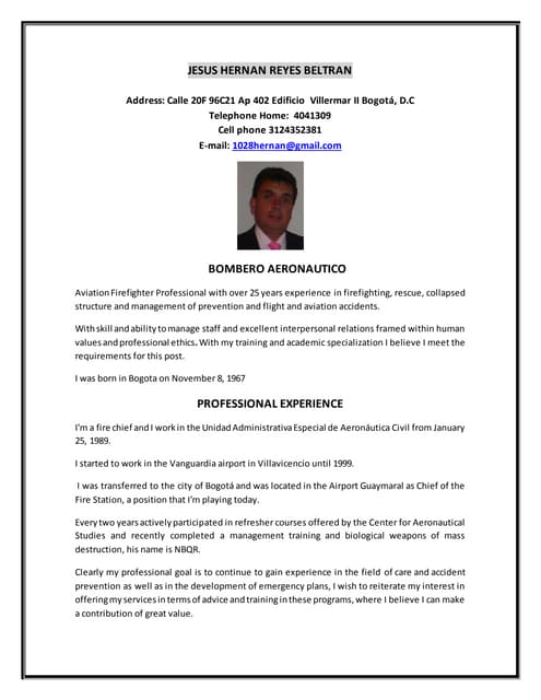 Jesus hernan reyes beltran cv | PDF