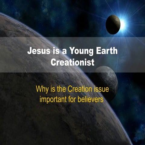 Jesus is a creationist | PPS