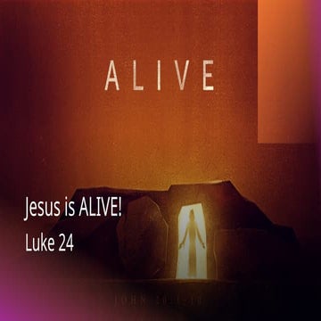 Jesus is ALIVE! This is a ppt that can be used to engage children about ...