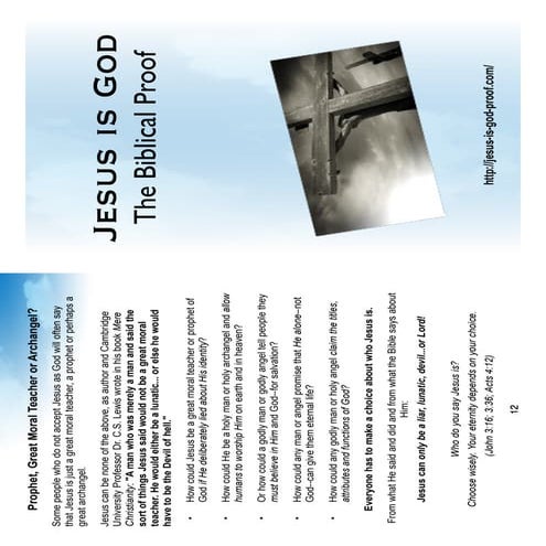 Jesus is God (English-as booklet) | PDF