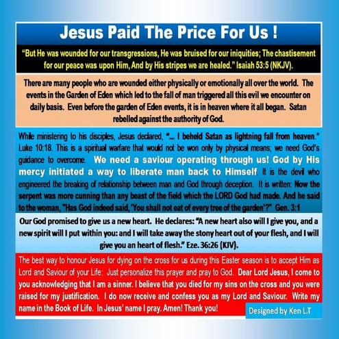 Jesus Paid The Price For Us ! | PDF