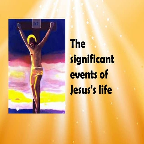 Significant Events in Jesus' Life | PPTX