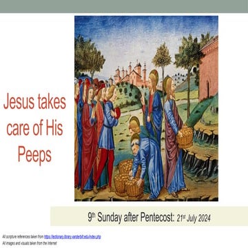 Jesus takes care of His Peeps 210724 Christ Centre LC.pptx