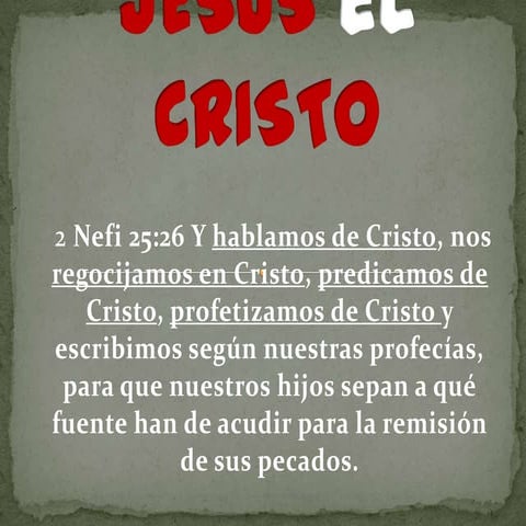 Jesus the Christ in SPANISH | PPTX