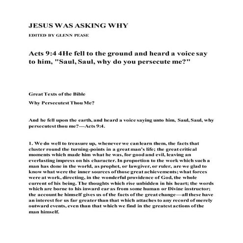 Jesus was asking why | PDF