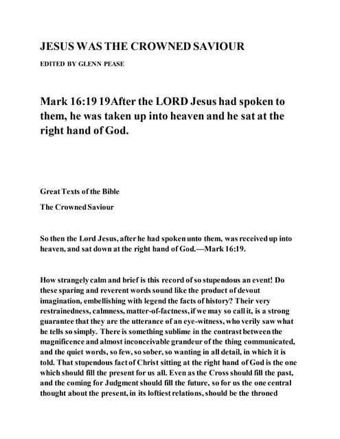 Flyover: Part 1 - Introduction & the Gospel of Mark | PPT