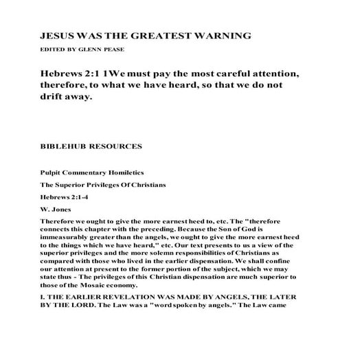 Hebrews chapter 2 | PPT