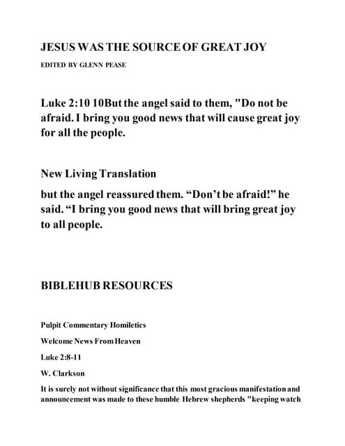 jesus is comimg to give us JOY.pptx