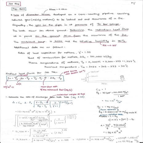 JET FIRE EXERCISE | PDF