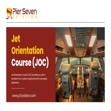 Enroll in Jet Orientation Course Sharjah at Pier Seven | PPT