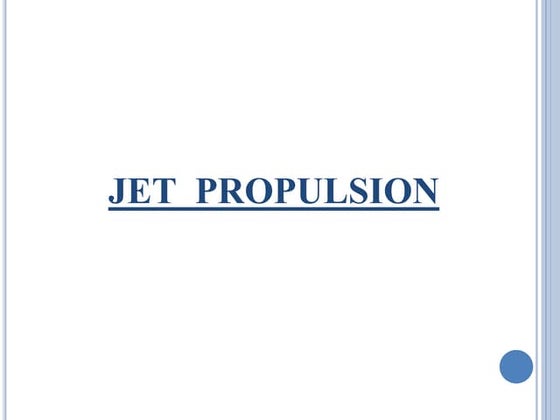 Jet propulsion | PPT