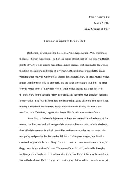 Rashomon | DOCX