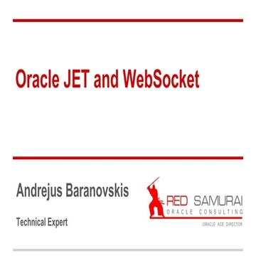 Oracle Jet And Websocket Ppt