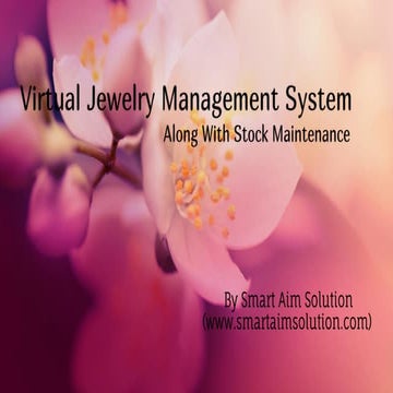 Jewellery shop management system | PDF