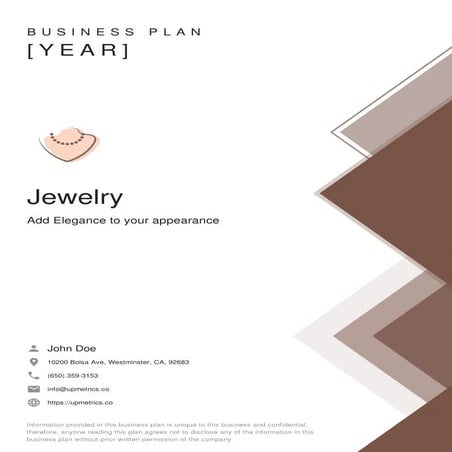 Jewelry Business Plan Example | PDF