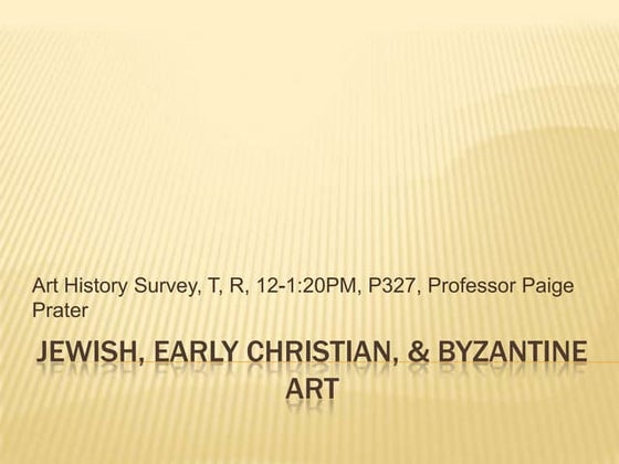 Byzantine Art Part 1 | PPT
