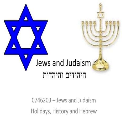 Jews And Judaism | PPT