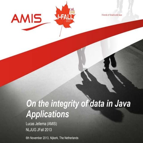 Data Integrity in Java Applications (JFall 2013) | PPTX