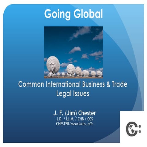 Going Global: Legal Aspects of International Business | PPT