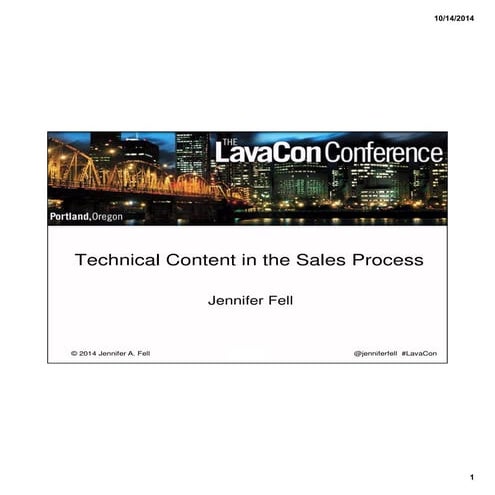 Techincal content in the sales process | PDF