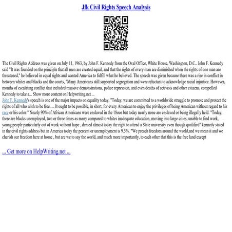 The Story Behind Jfks 1963 Landmark Civil Rights Speech