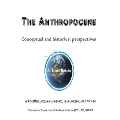 The Anthropocene | PDF