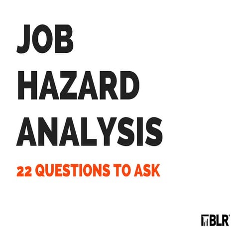 Job hazard analysis (JHA): 22 questions to ask | PDF